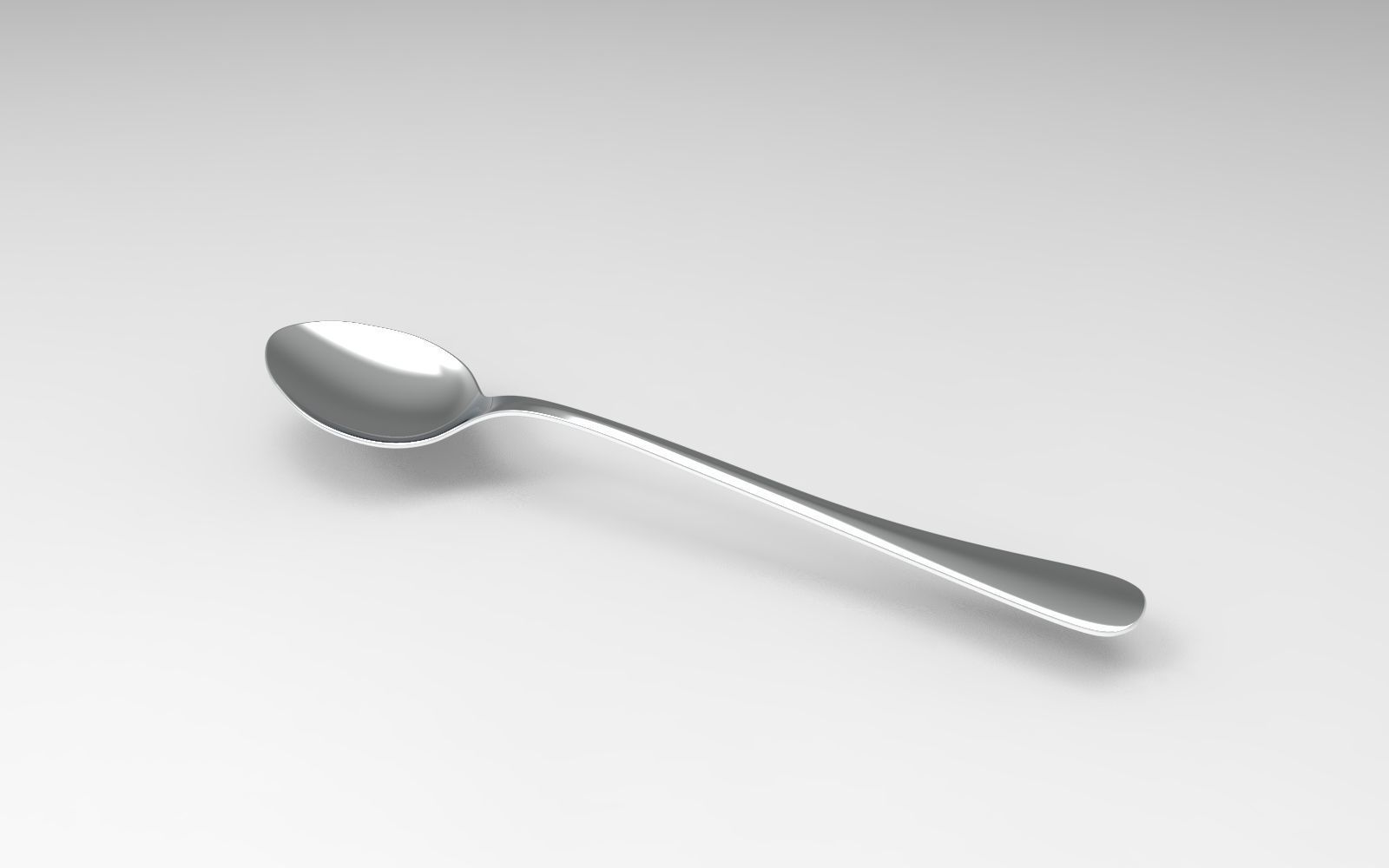 Metal Spoon 3d printed 3D model 3D printable | CGTrader