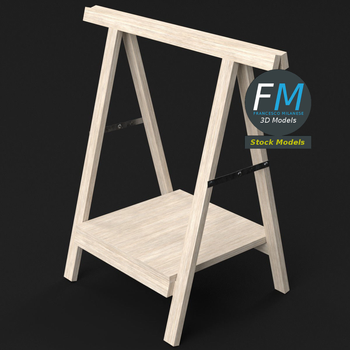 Trestle support 2 3D model | CGTrader