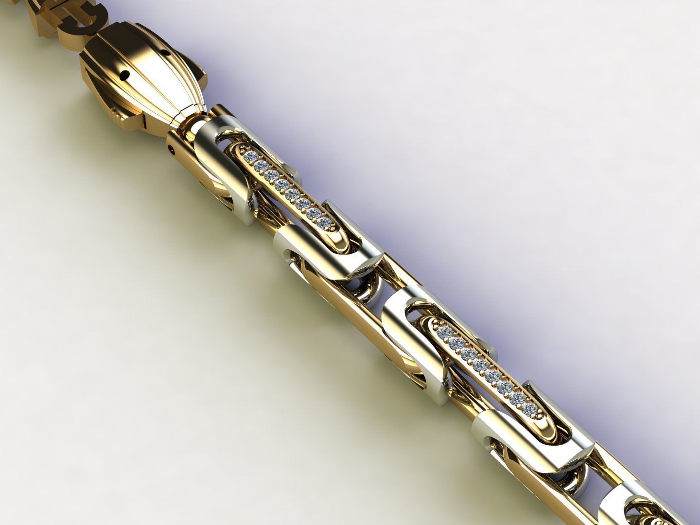 3 SIZE CHAIN NECK WIHT LOCK JUST STL 3D model | CGTrader