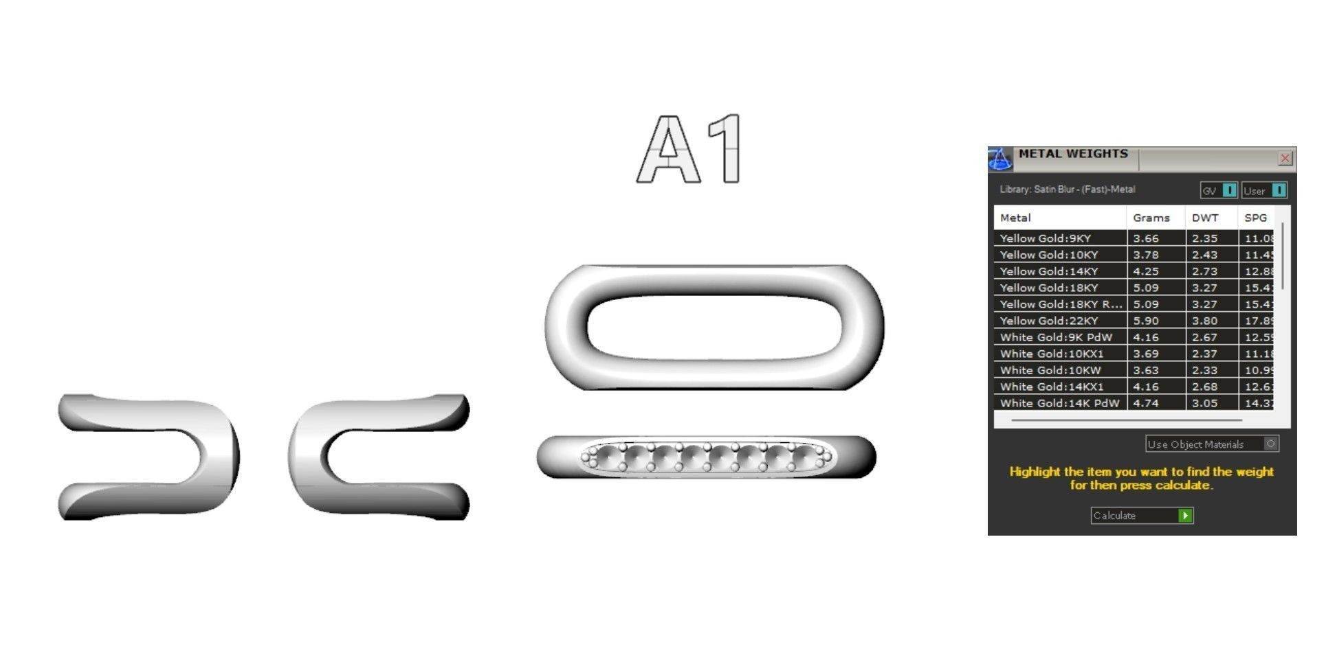 3 SIZE CHAIN NECK WIHT LOCK JUST STL 3D model | CGTrader