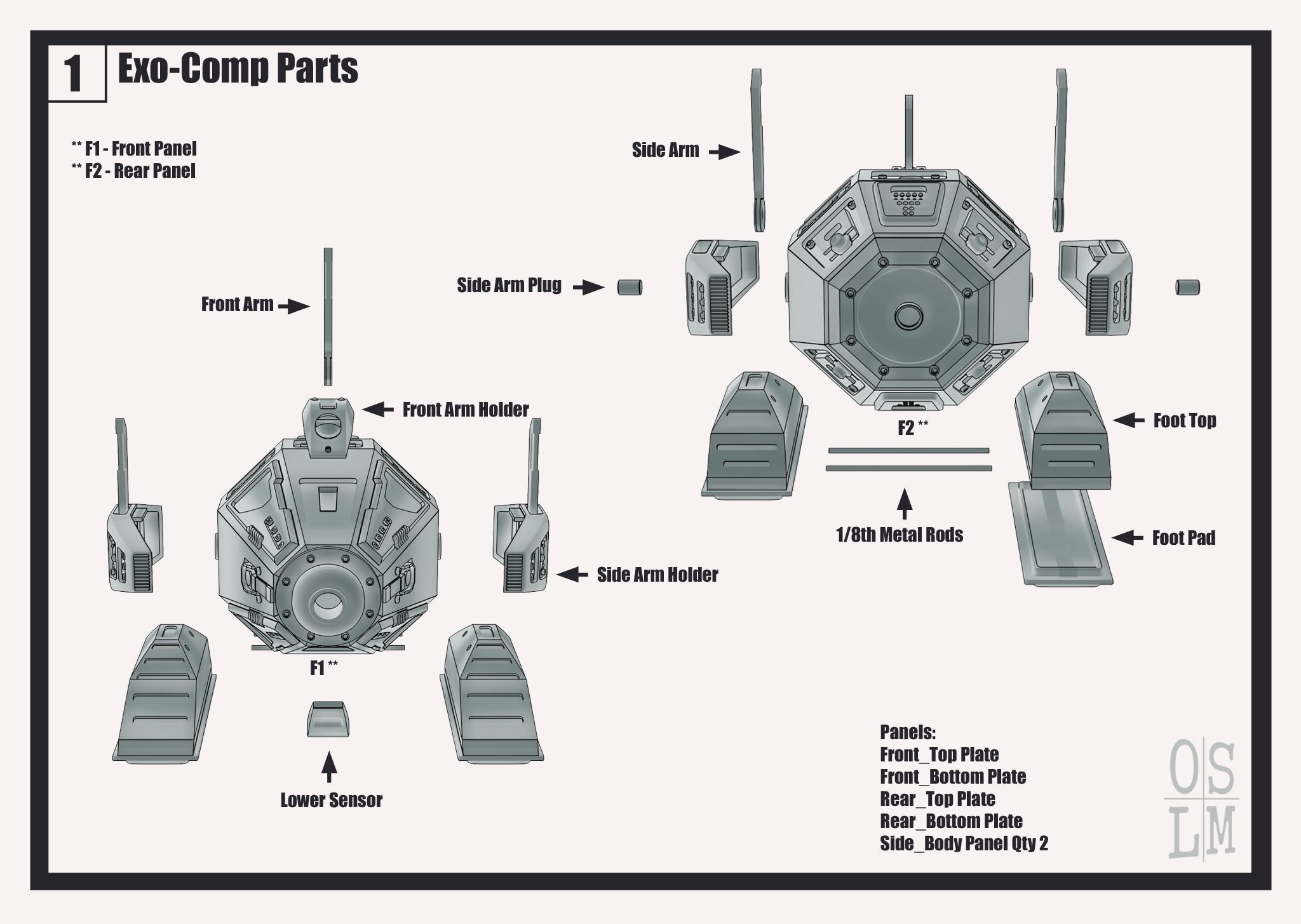 TNG Exocomp - Studio Scale Prop 3D model 3D printable | CGTrader