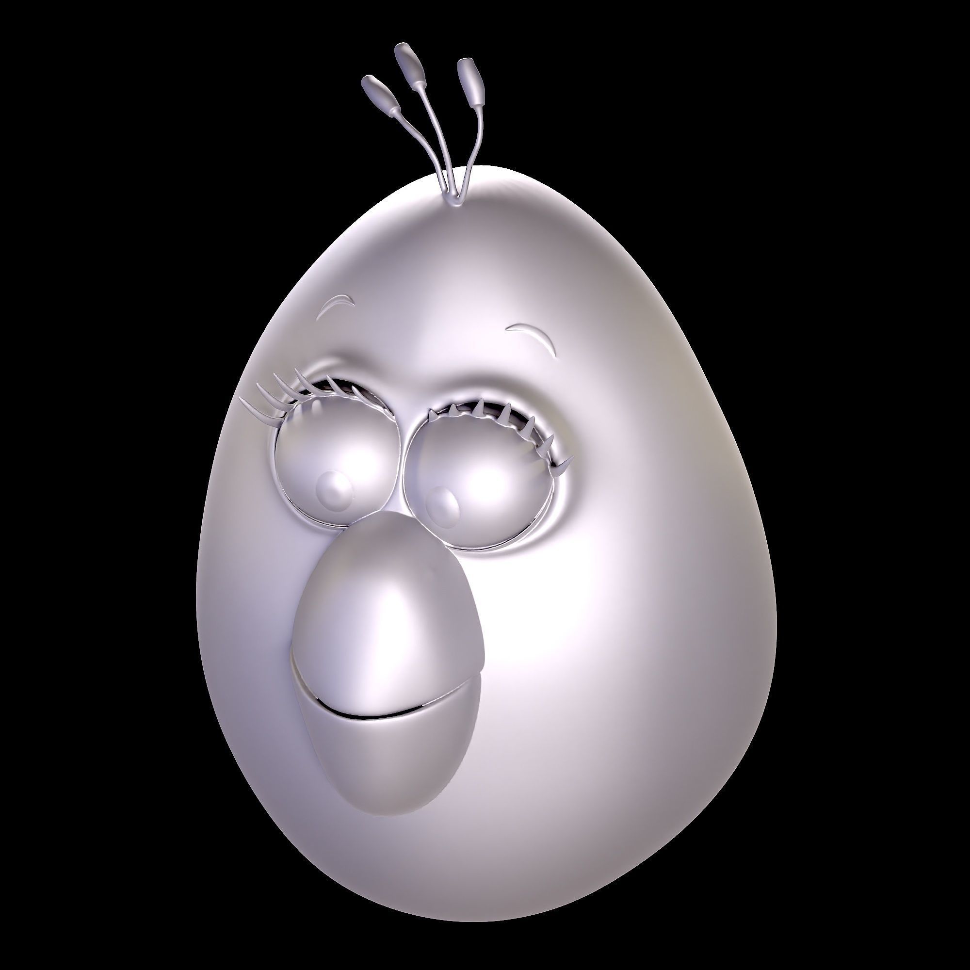 Matilda-Angry Bird 3D model 3D printable | CGTrader