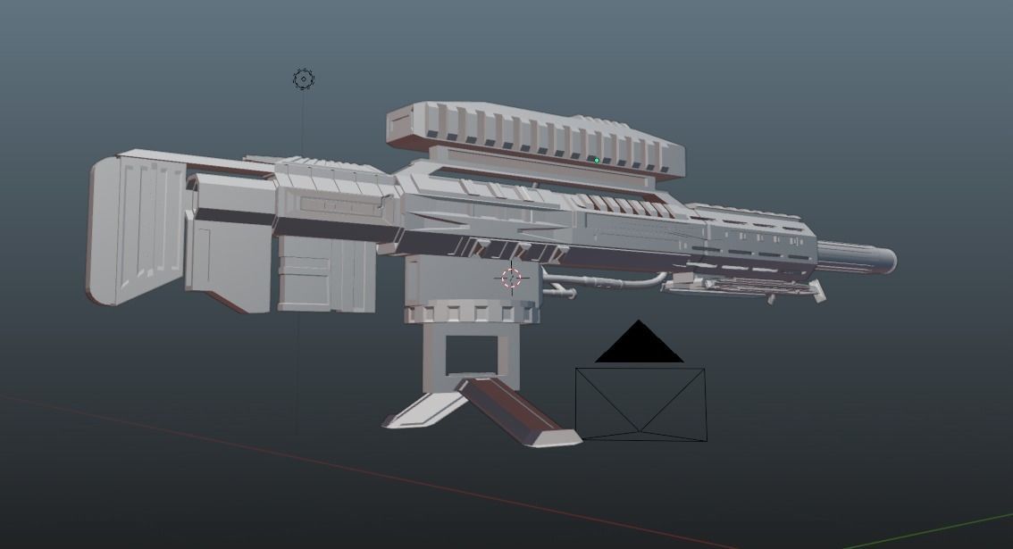 Futuristic Remote Sniper 3D model | CGTrader