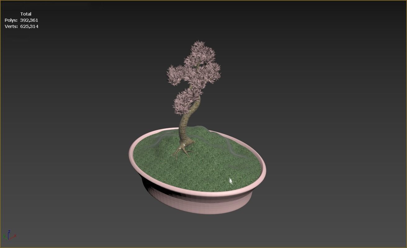Cherry Blossom or sakura 3 Size Tree 3D model | CGTrader