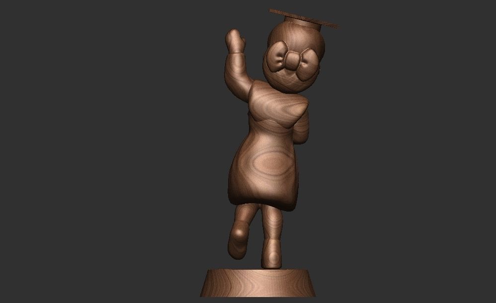 Female Chibi 3D model 3D printable | CGTrader