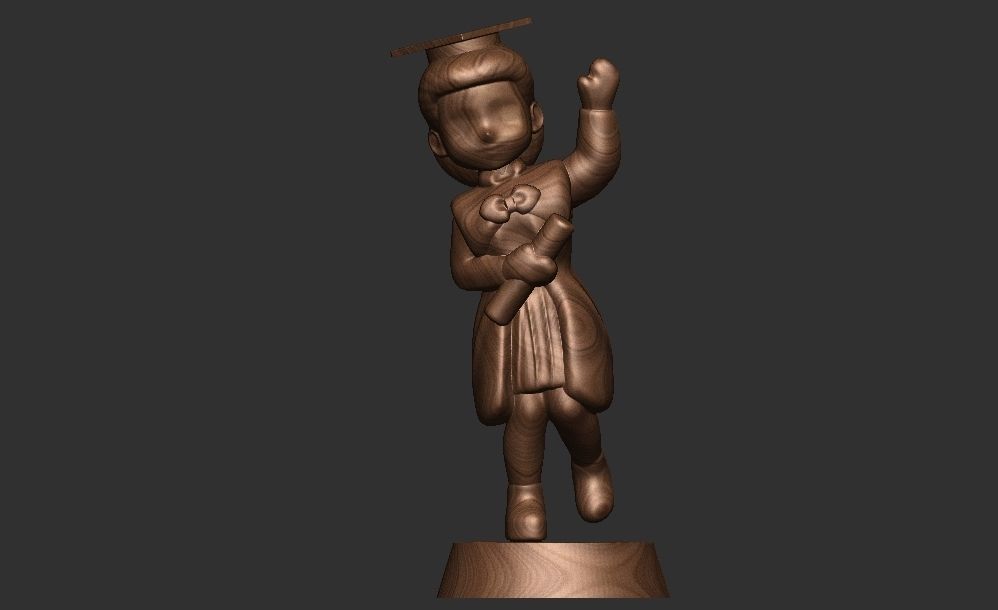 Female Chibi 3D model 3D printable | CGTrader