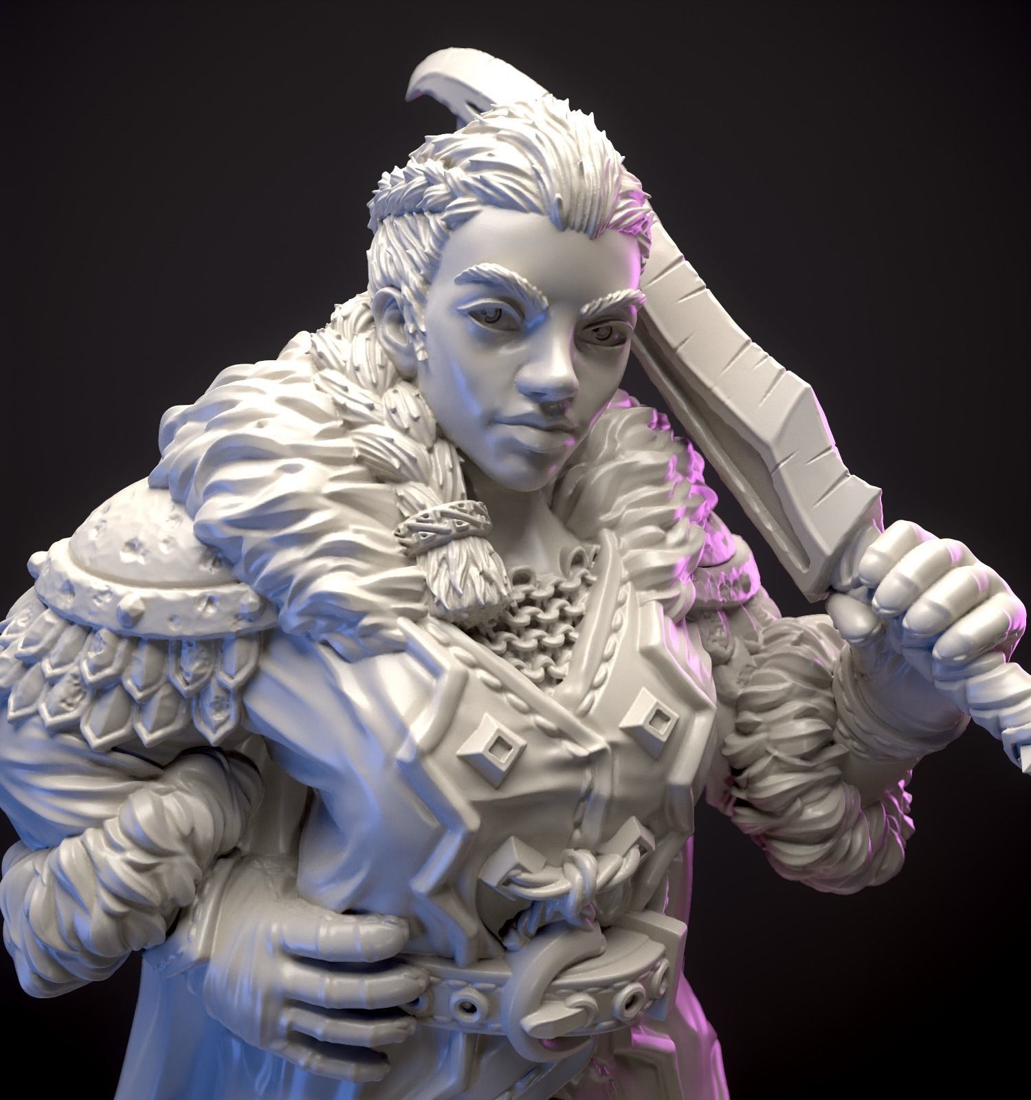 Dwarf duelist 3D model 3D printable | CGTrader