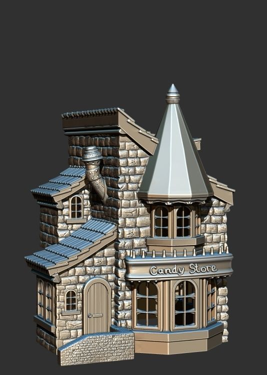 Xmas Candy Store 3D model 3D printable | CGTrader