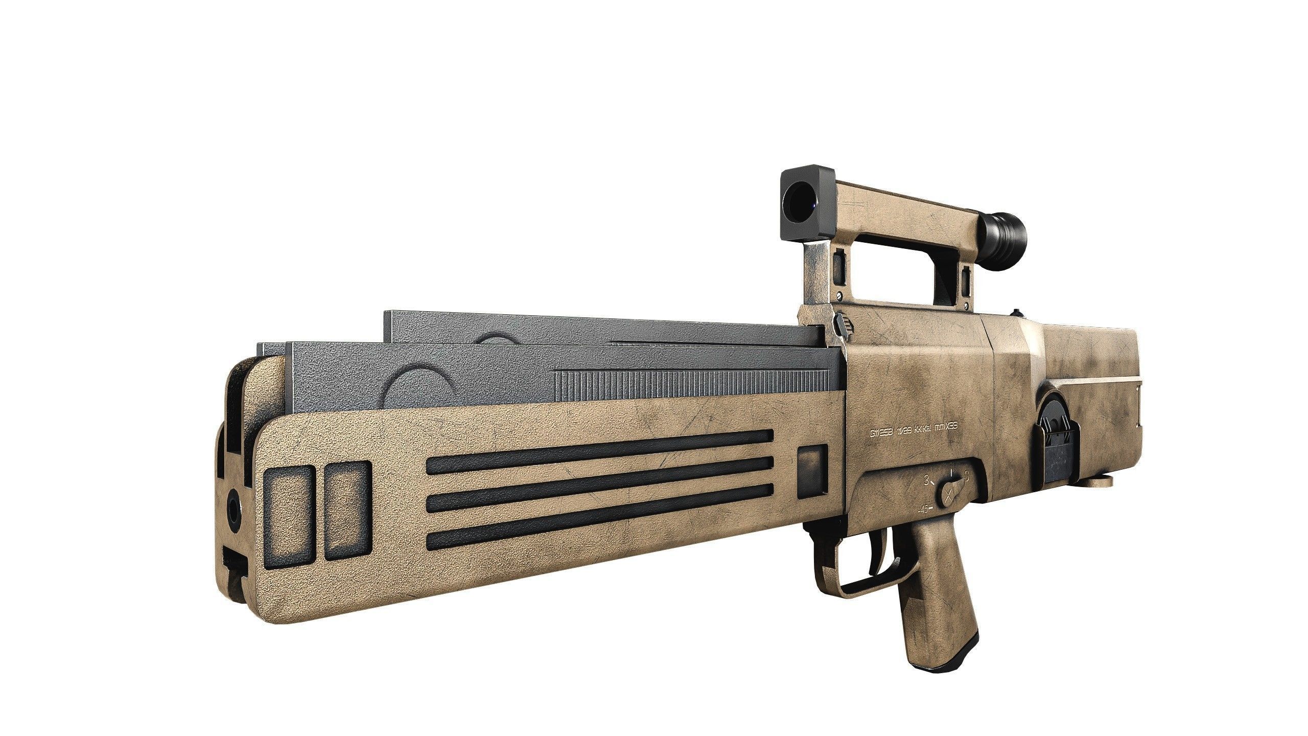 3D model G11 Assault Rifle VR / AR / low-poly | CGTrader