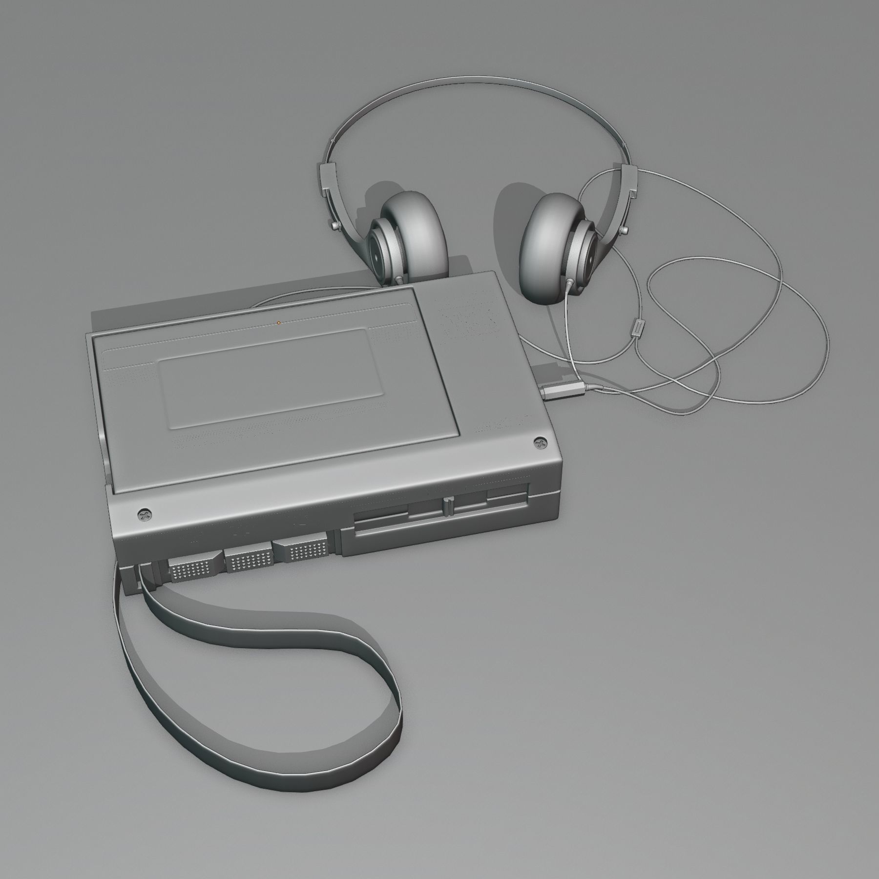 Rare stereo cassette player 3D model | CGTrader