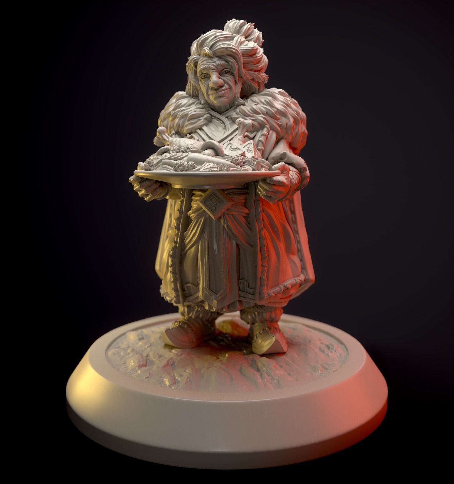 Dwarf grandma 3D model 3D printable | CGTrader