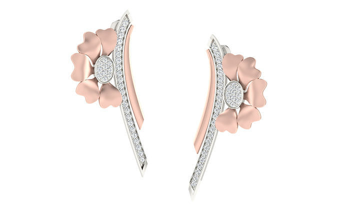 Women earrings 3dm render detail 3D model 3D printable | CGTrader