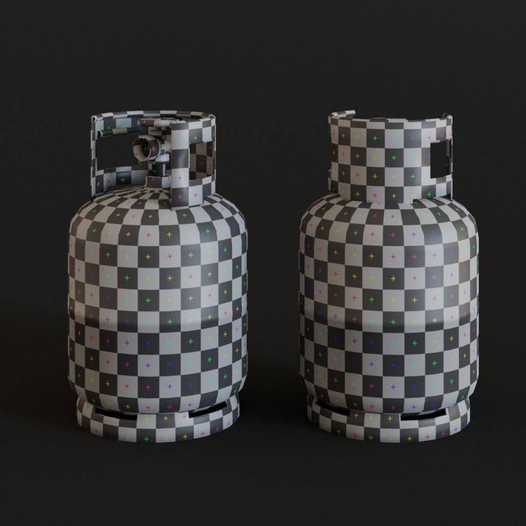3D model Gas Bottle 9kg Prop Game-Ready VR / AR / low-poly | CGTrader