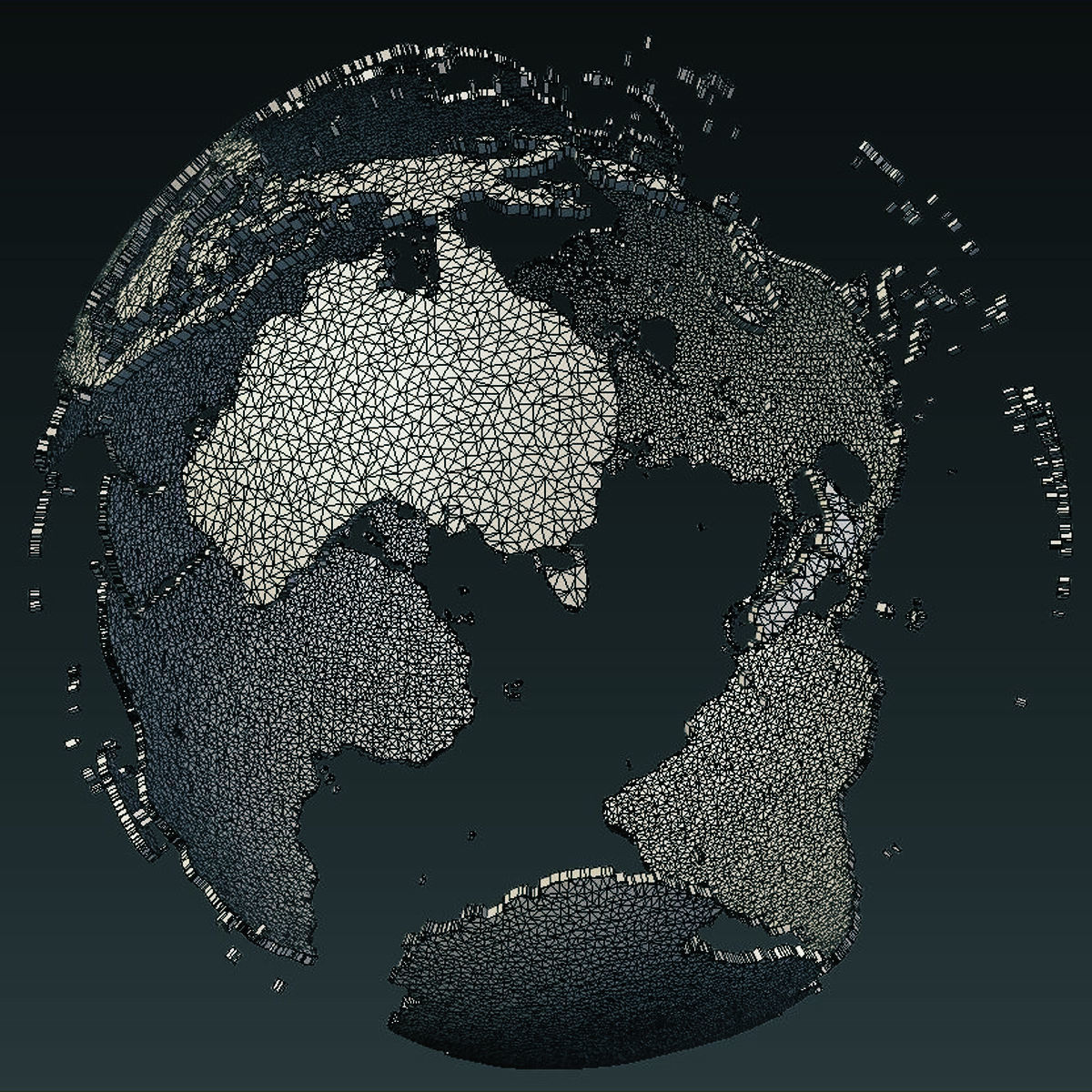 earth continents globe 3D Model 3D model | CGTrader