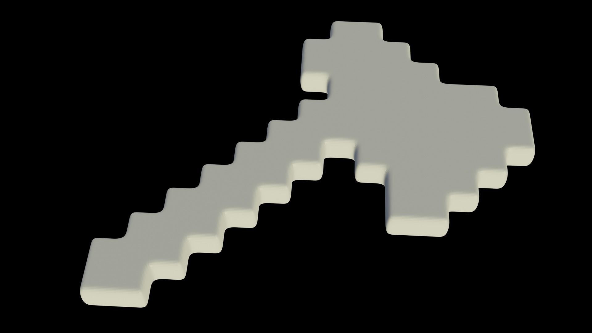 Minecraft Printable Axe 3D model 3D printable | CGTrader