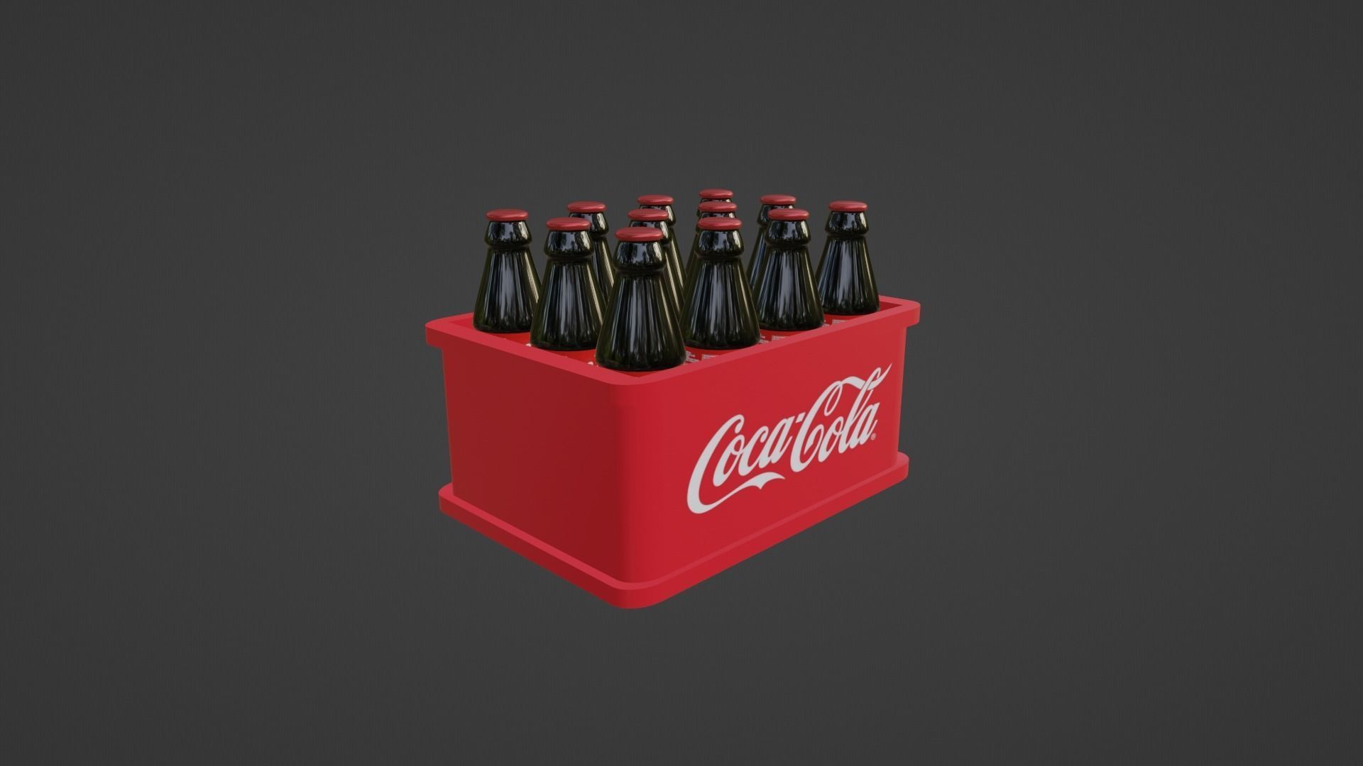 Box of coca cola 3D model | CGTrader