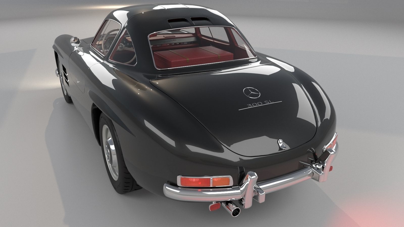 Mercedes Benz 300sl 1955 3D model | CGTrader