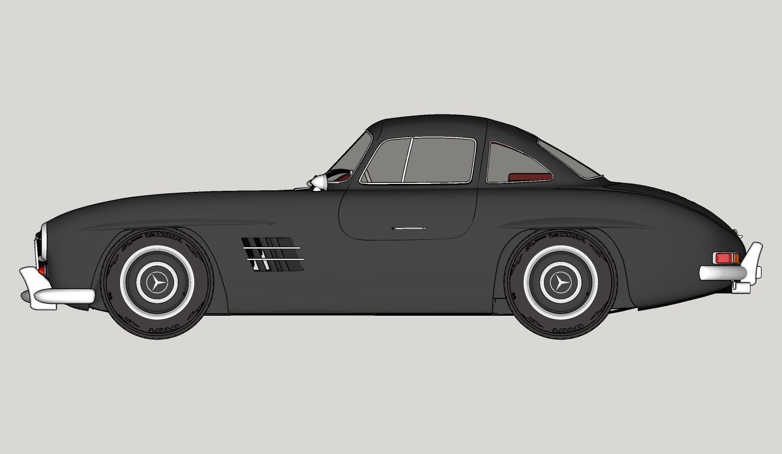 Mercedes Benz 300sl 1955 3D model | CGTrader