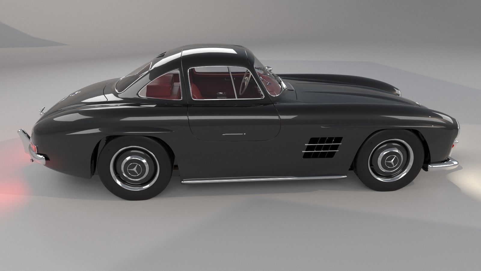 Mercedes Benz 300sl 1955 3D model | CGTrader