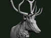 Stag head 3D model 3D printable | CGTrader