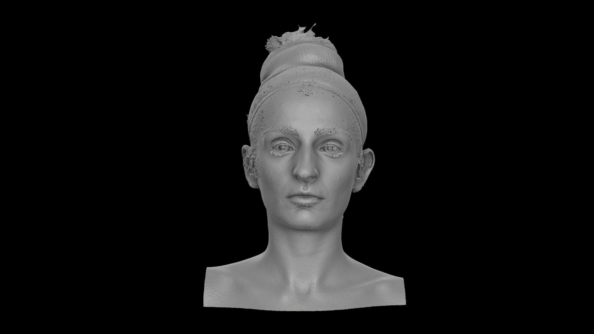 Raw Head Scan Waja 3D model | CGTrader