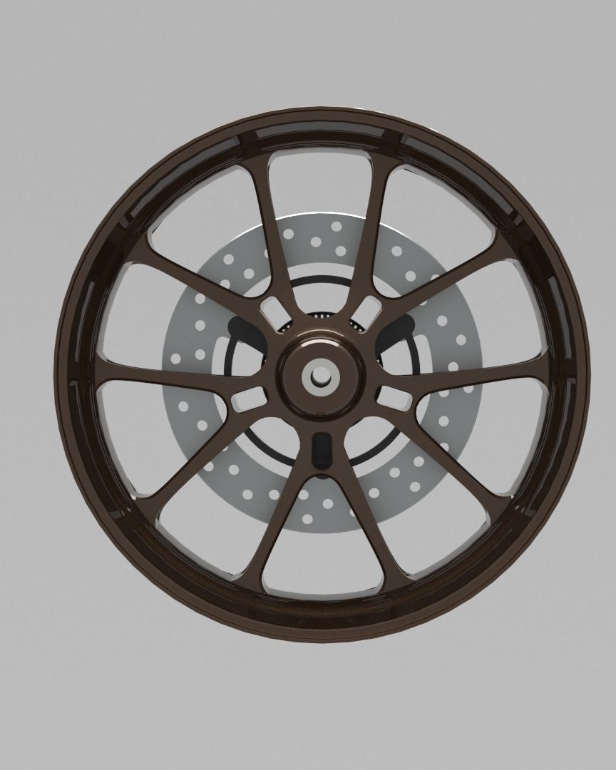 motor cycle rims wheels bike 3D model | CGTrader