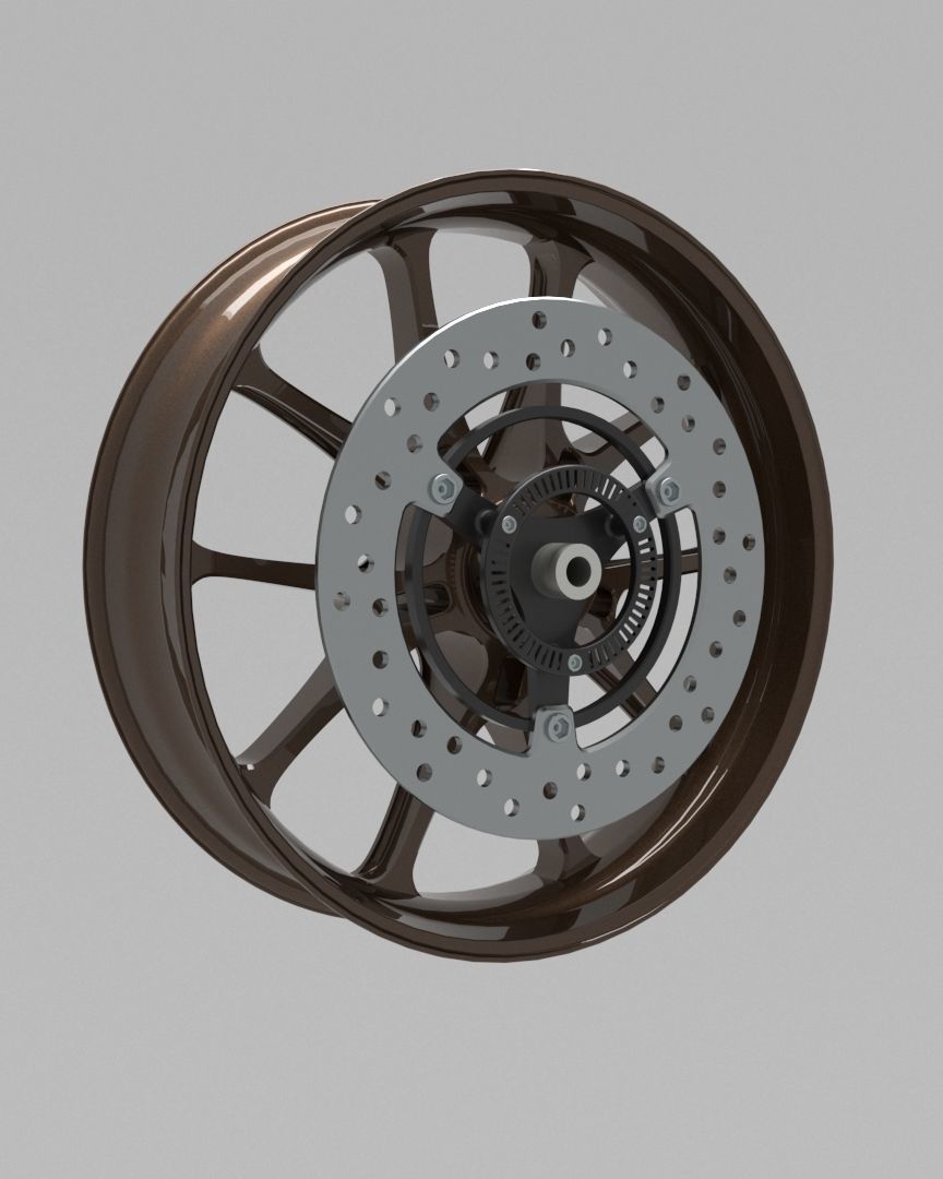 motor cycle rims wheels bike 3D model | CGTrader