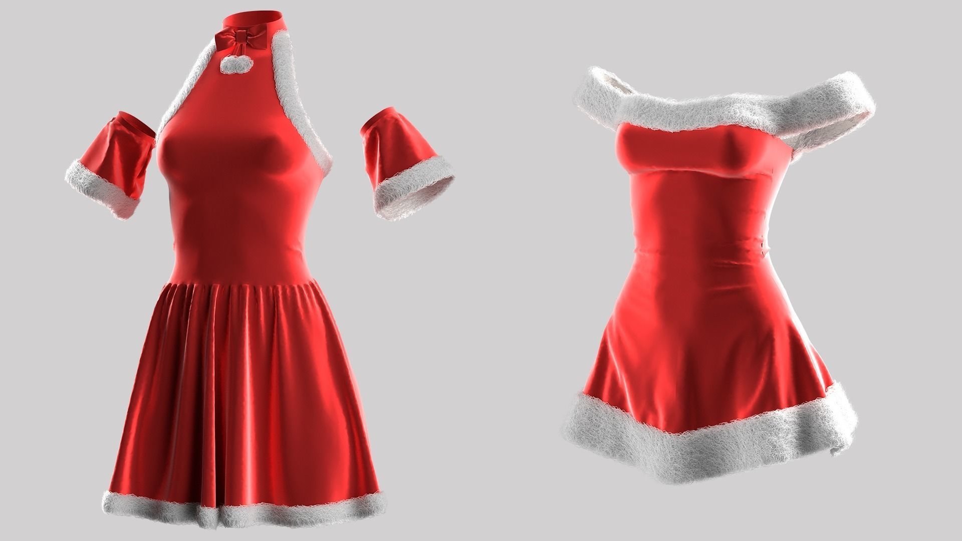 X-mas outfits Bundle Marvelous Designer project and Obj 3D model | CGTrader