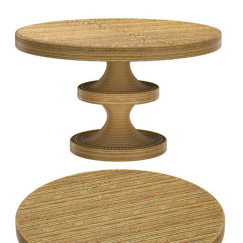 RATTAN BISHOP TABLE 3D model | CGTrader