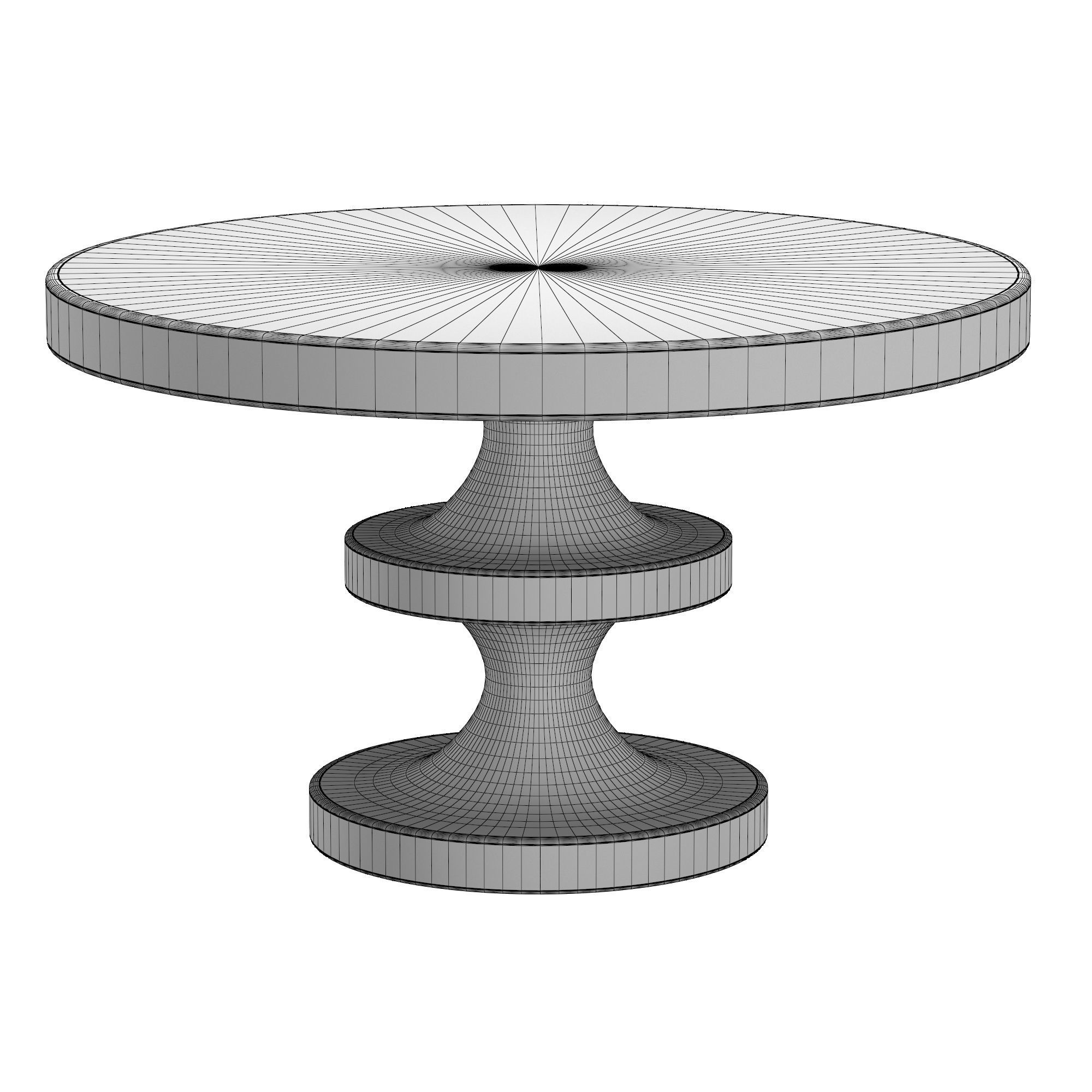 RATTAN BISHOP TABLE 3D model | CGTrader