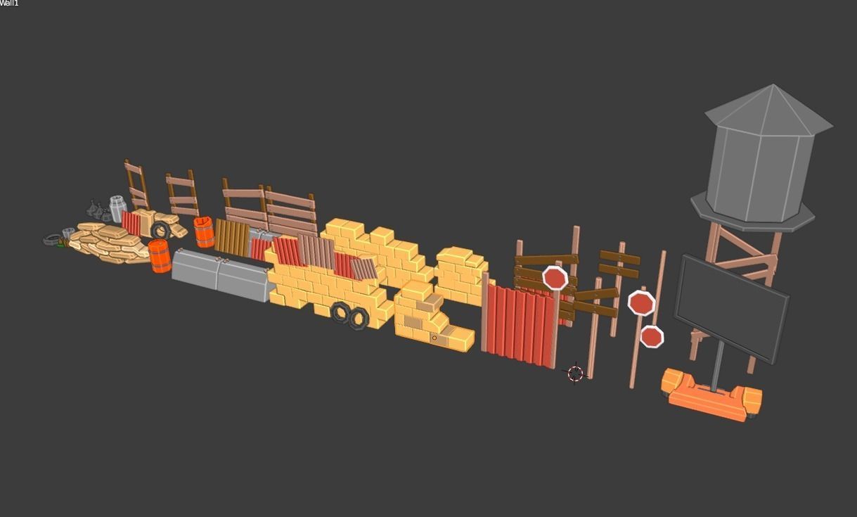 3D model Urban trash Props Apocalypse VR / AR / low-poly | CGTrader