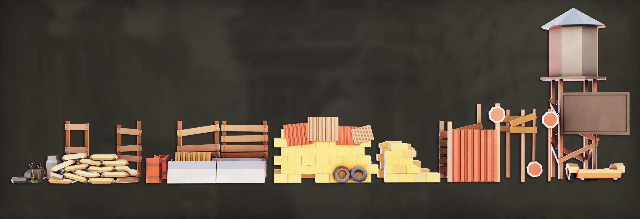 3D model Urban trash Props Apocalypse VR / AR / low-poly | CGTrader