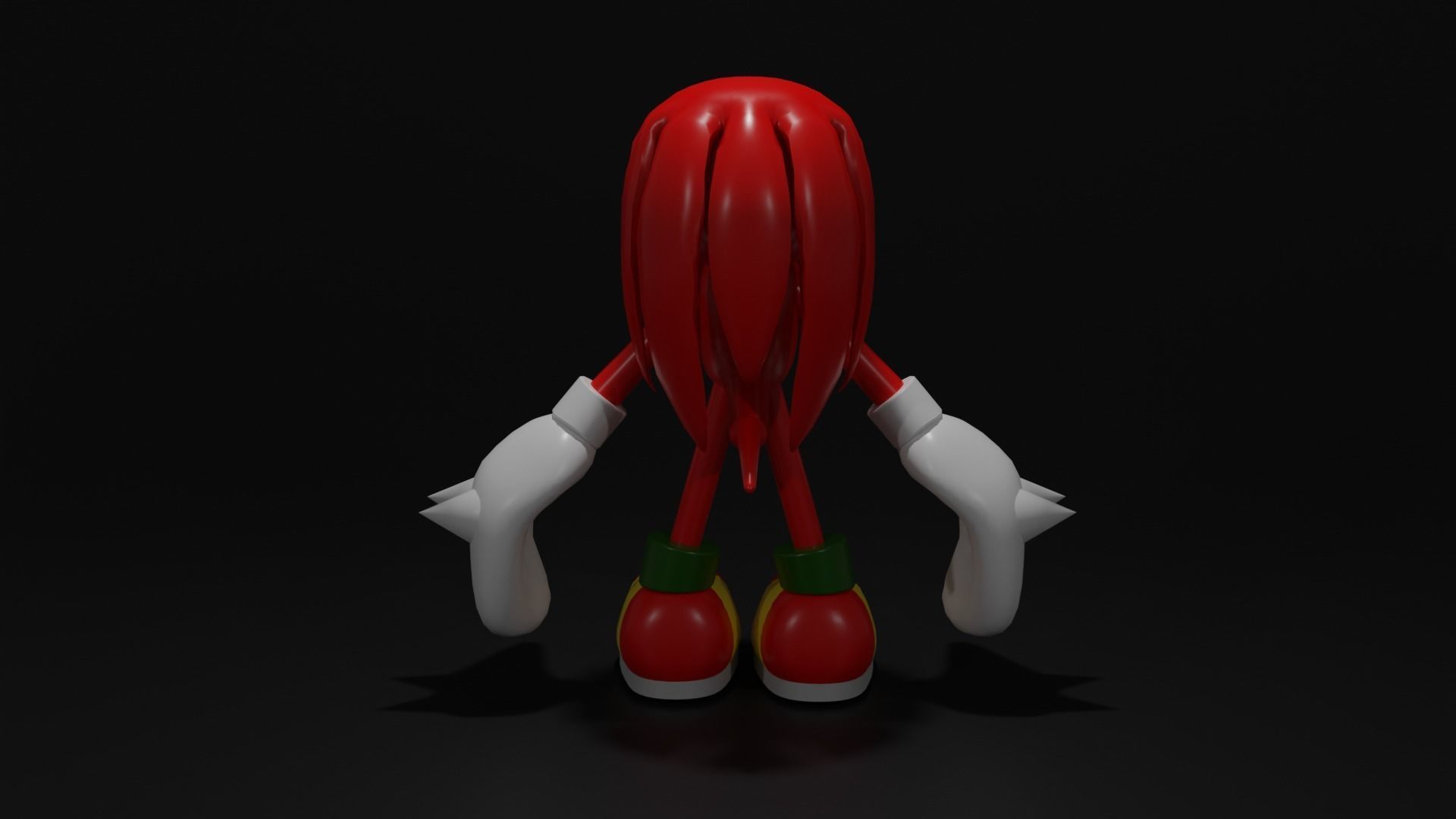 Sonic - Knuckles 3D model rigged | CGTrader