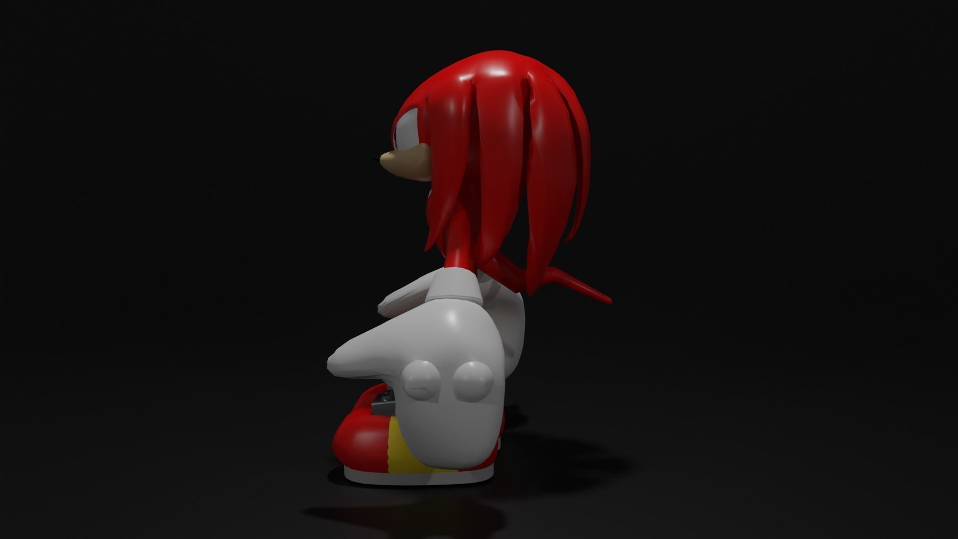 Sonic - Knuckles 3D model rigged | CGTrader