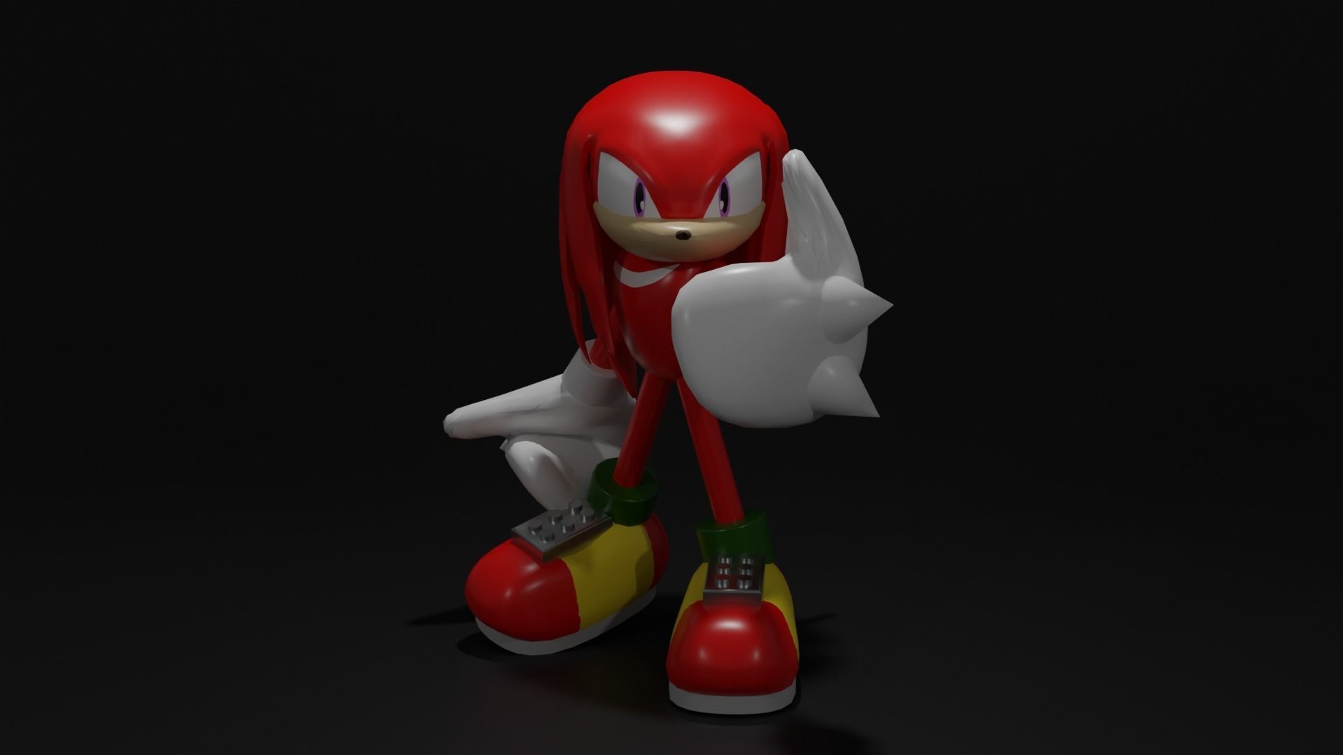 Sonic - Knuckles 3D model rigged | CGTrader