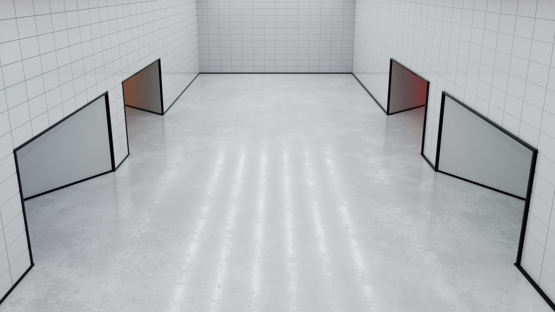 3D model VR - AR Big Empty Hall - Room - Hangar VR / AR / low-poly ...