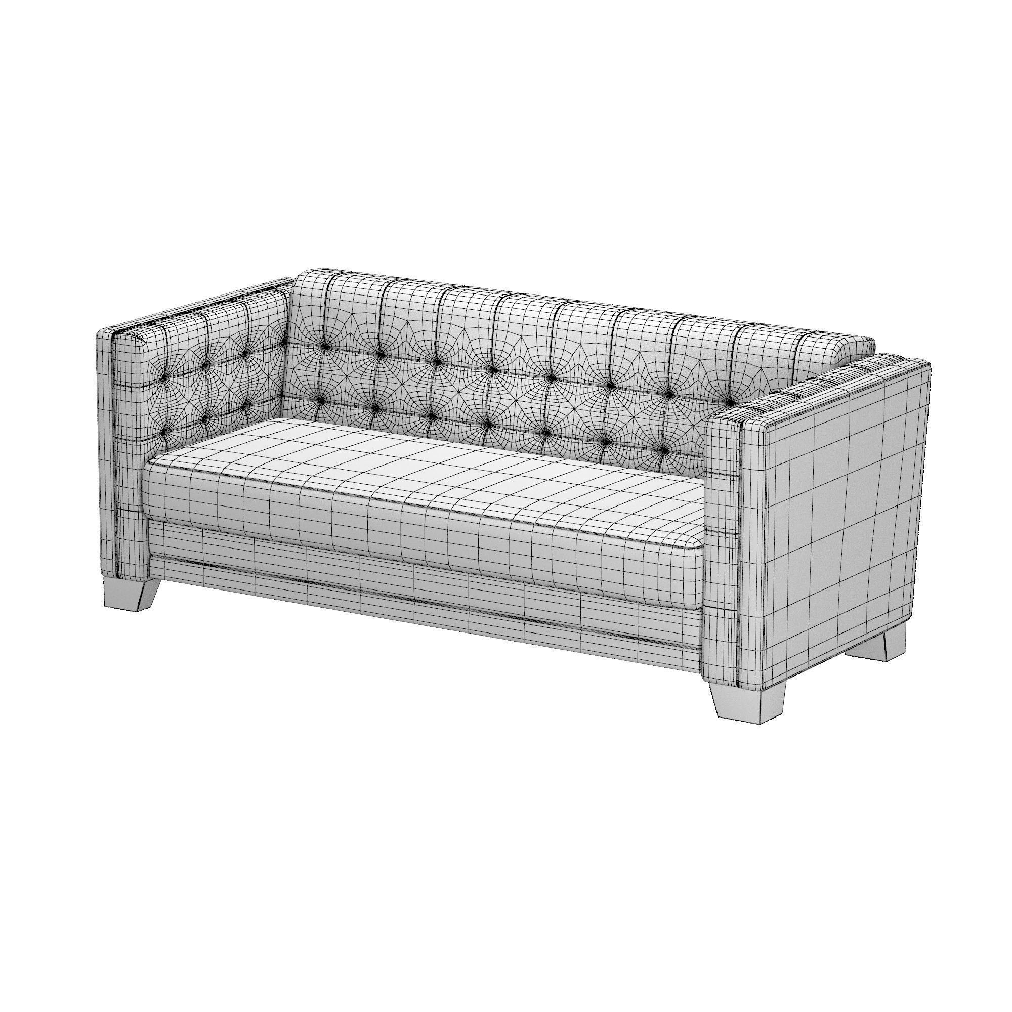 Hamilton Modern Linen Sofa 3D model | CGTrader