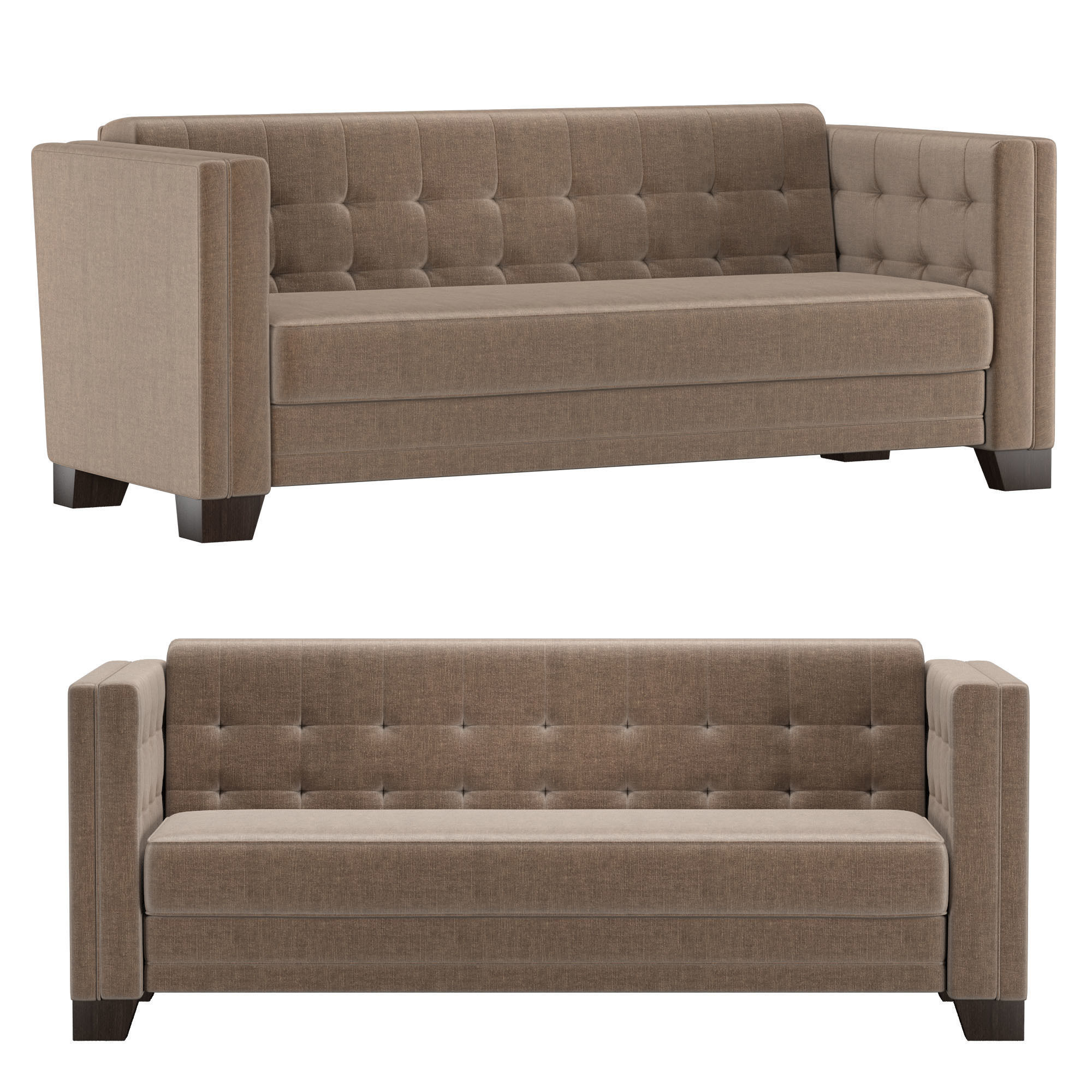 Hamilton Modern Linen Sofa 3D model | CGTrader