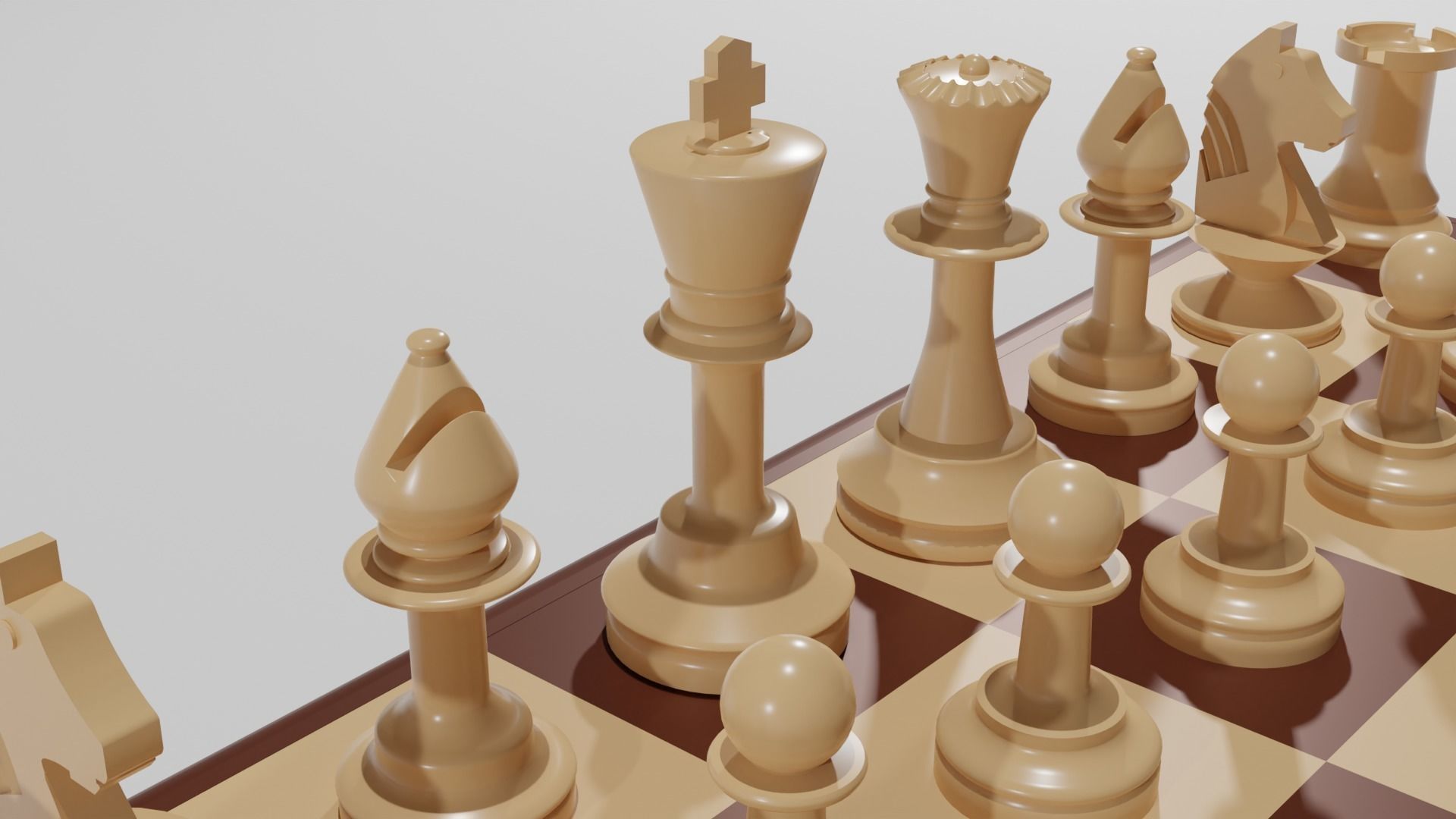 3D model Classic chess pieces set 3D model VR / AR / low-poly | CGTrader