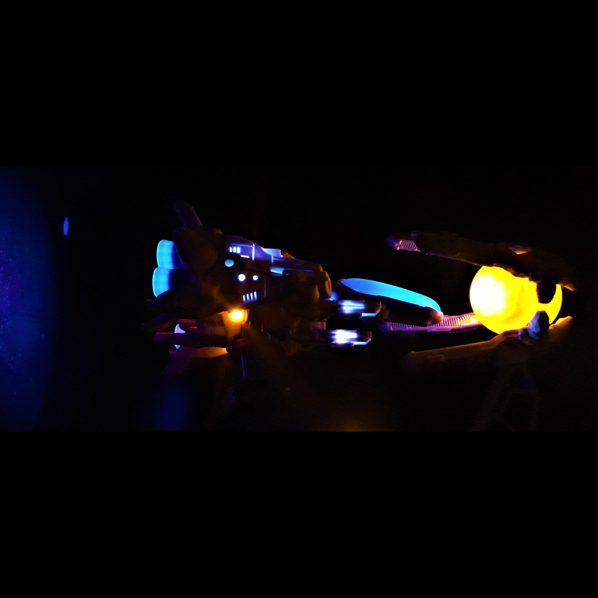 R-TYPE toy spaceship being held 3D model 3D printable | CGTrader