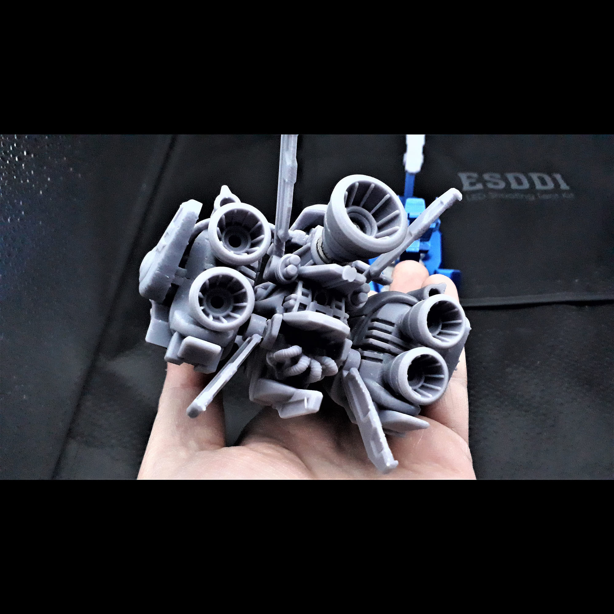 R-TYPE toy spaceship being held 3D model 3D printable | CGTrader