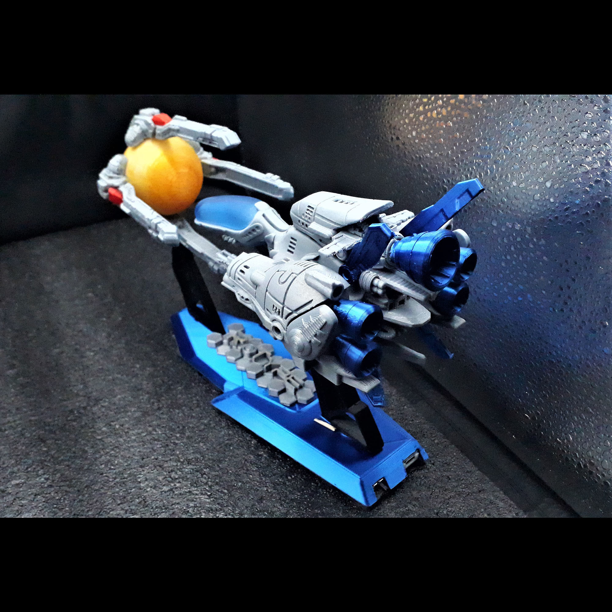 R-TYPE toy spaceship being held 3D model 3D printable | CGTrader