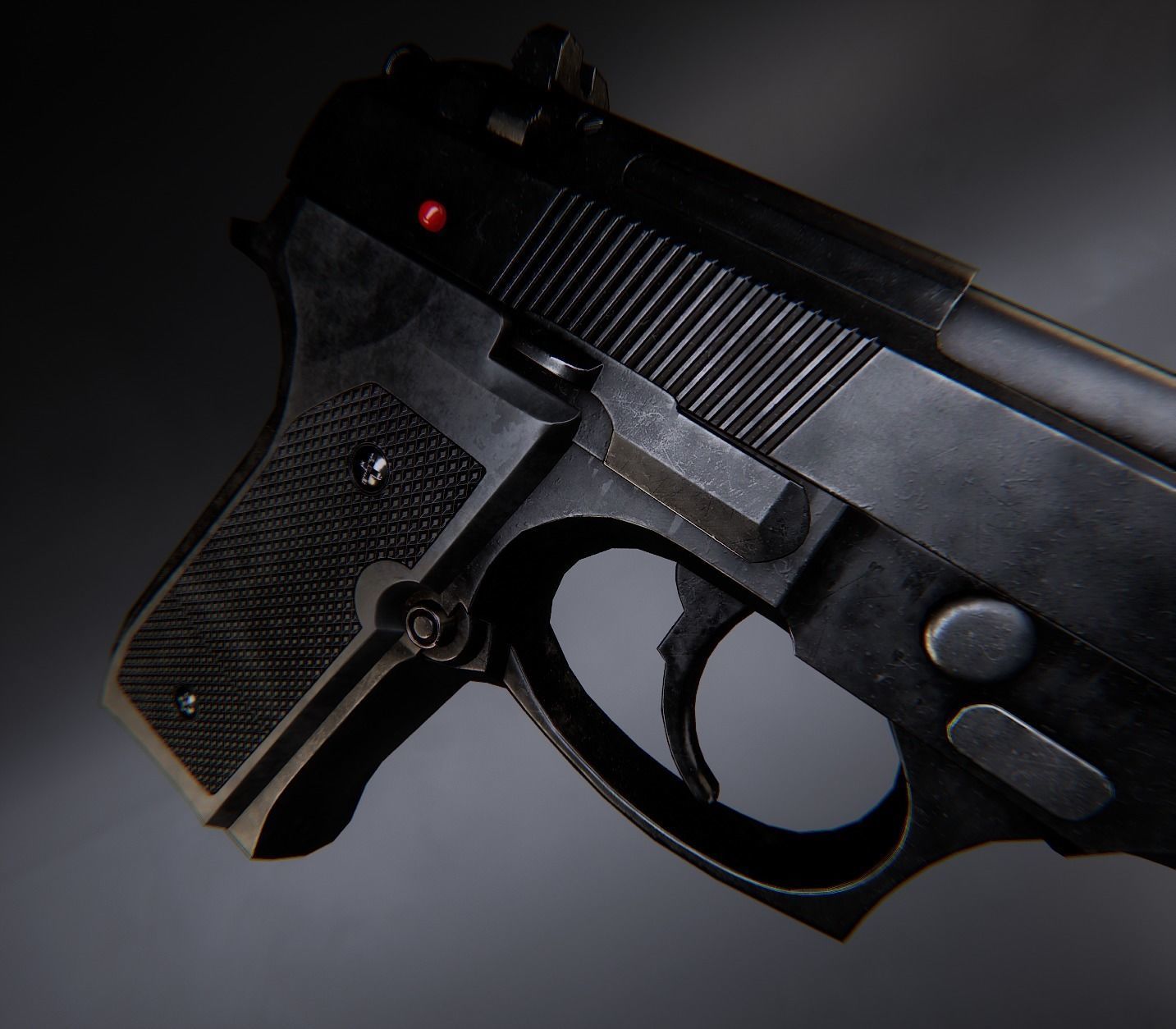 3D model Modern AAA Pistol Pack Game Ready PBR VR / AR / low-poly ...