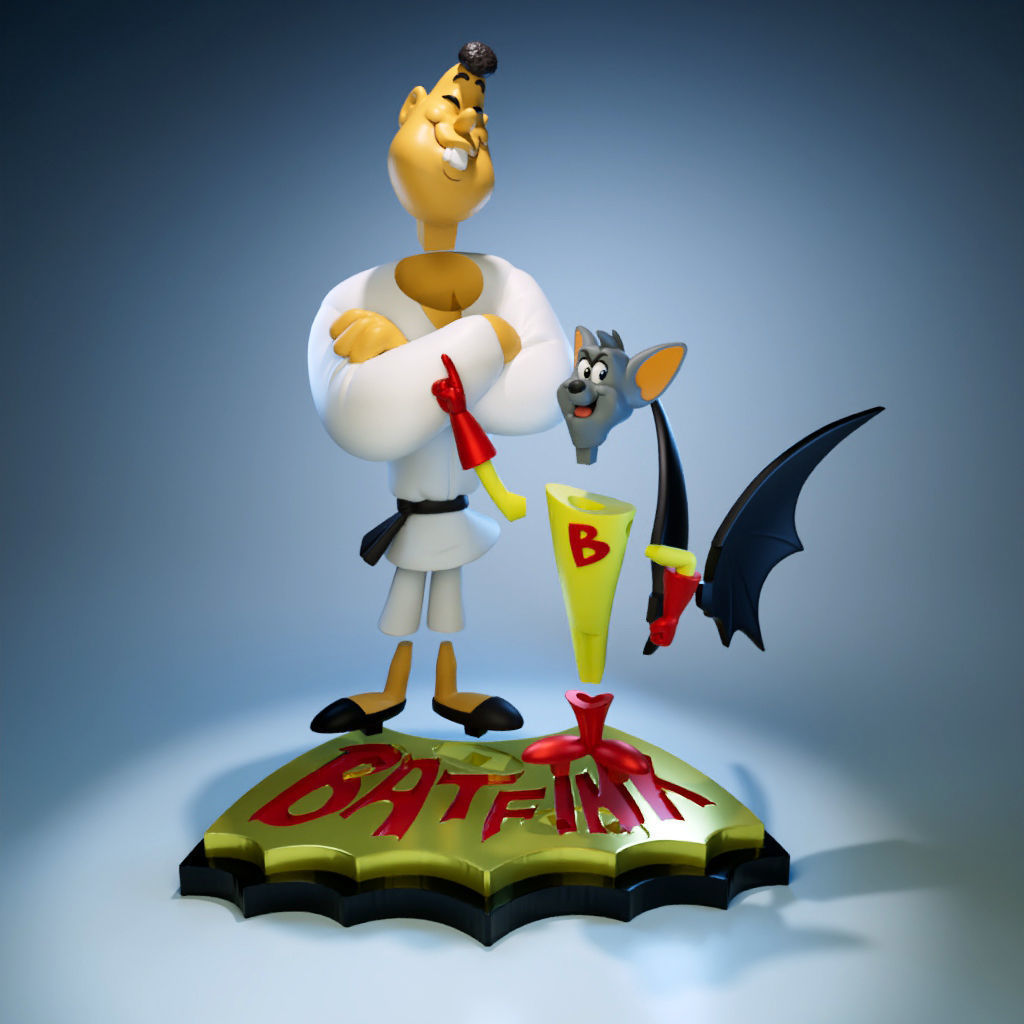 Batfink and Karate 3D model 3D printable | CGTrader