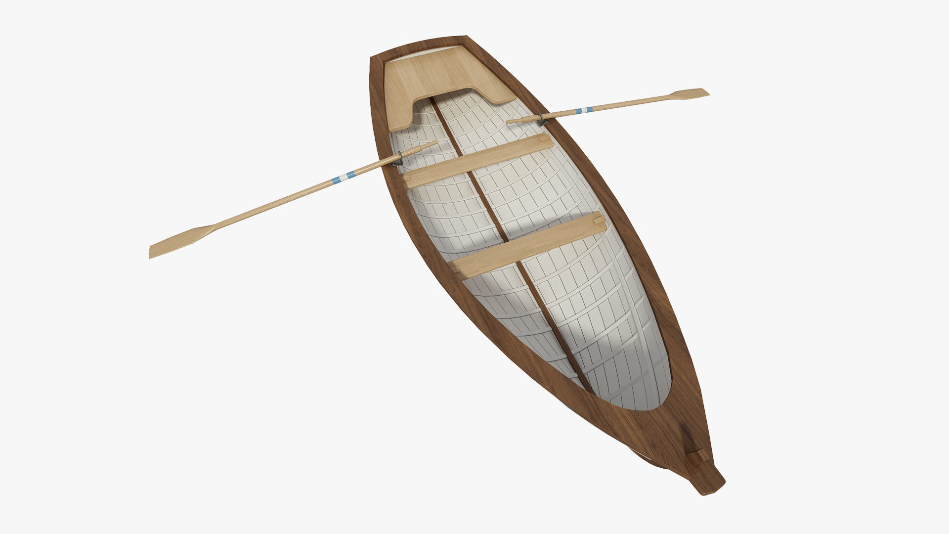 Dinghy Wooden Boat 3D model | CGTrader