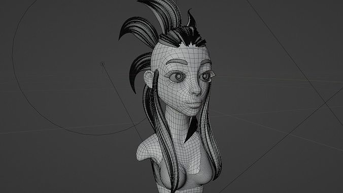 female bust 3D model | CGTrader