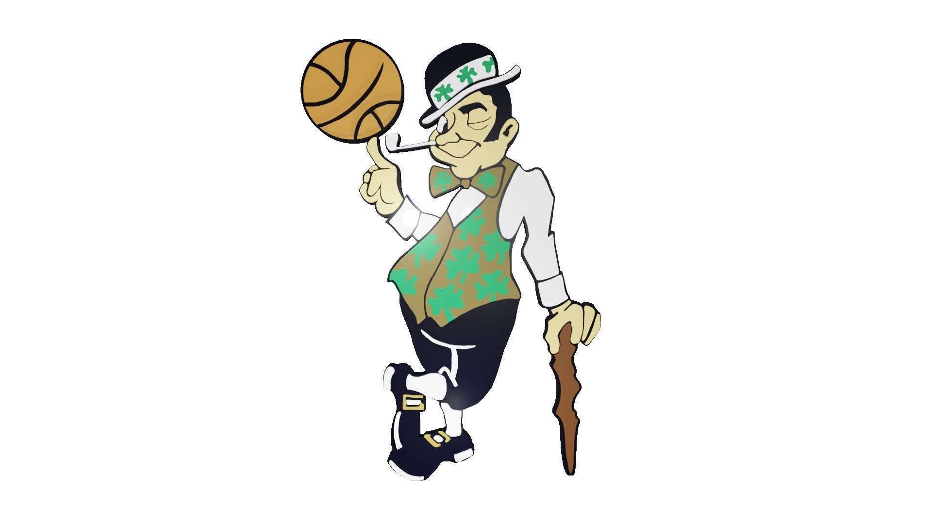 Boston Celtics Irish logo 3D model | CGTrader
