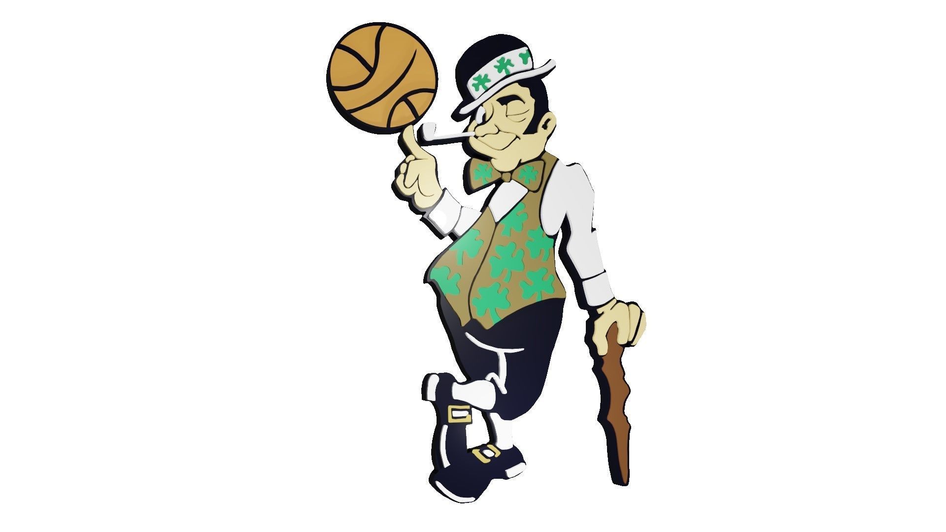 Boston Celtics Irish logo 3D model | CGTrader