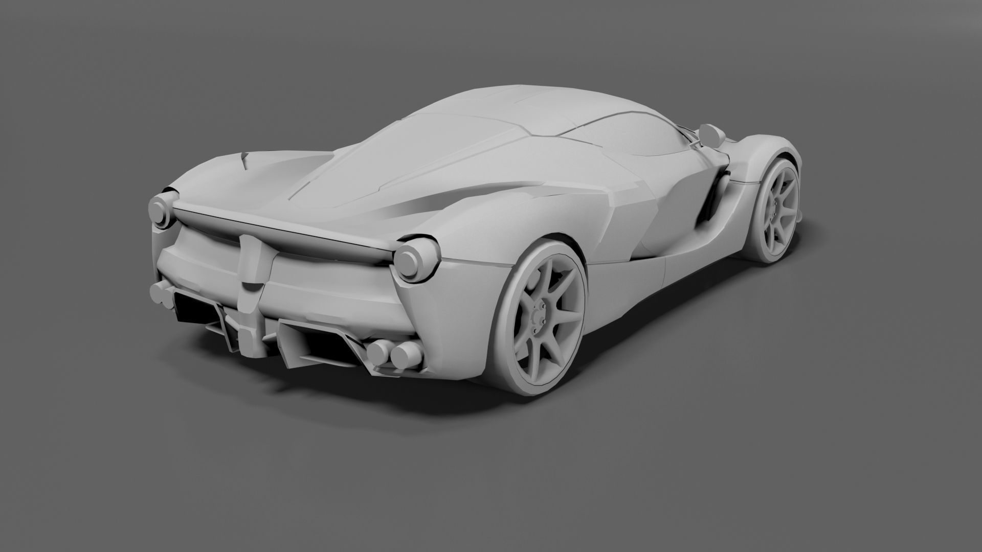 3D model Ferrari LaFerrari low-poly 3d model VR / AR / low-poly | CGTrader