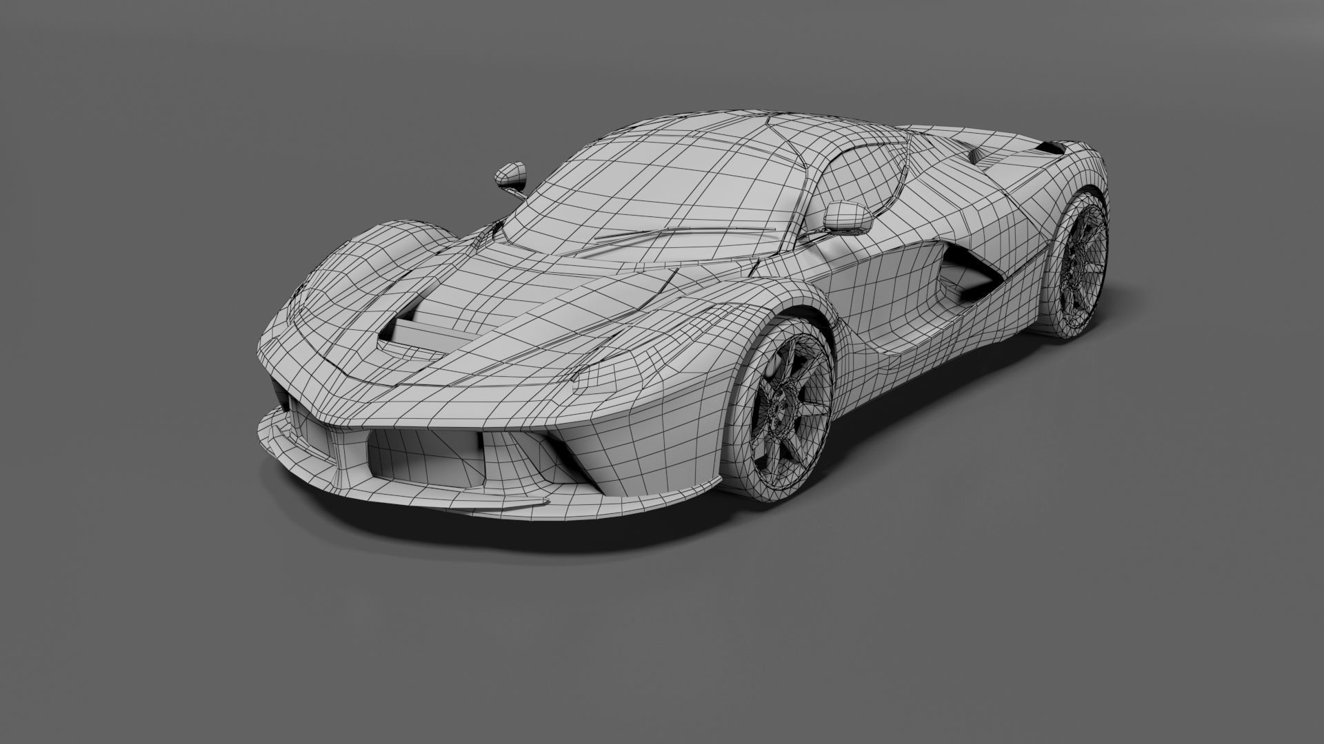 3D model Ferrari LaFerrari low-poly 3d model VR / AR / low-poly | CGTrader